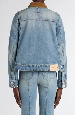 Alexander McQueen Boxy Denim Jacket - Royal