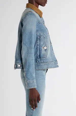 Alexander McQueen Boxy Denim Jacket - Royal