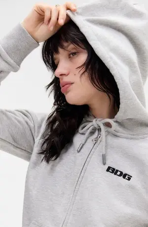 BDG URBAN OUTFITTERS Shrunken Zip Hoodie