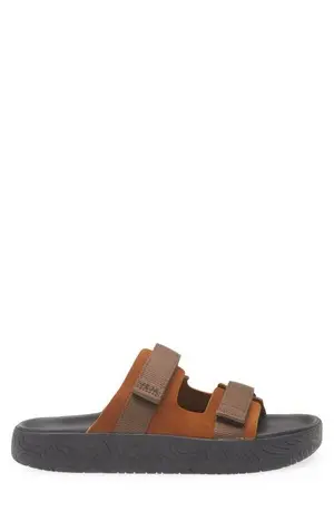 VEJA Arpoador Slide Sandal - Cognac Eagle Black