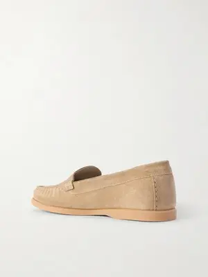 SAMAN AMEL City Suede Loafers - Brown