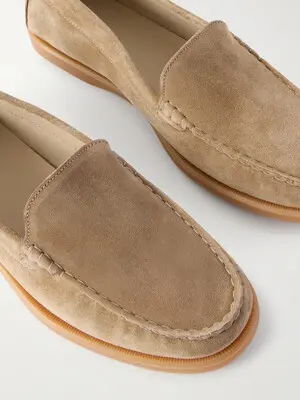 SAMAN AMEL City Suede Loafers - Brown
