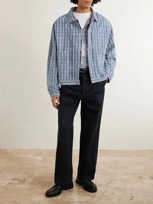 STORY MFG. Sundae Checked Cotton Jacket