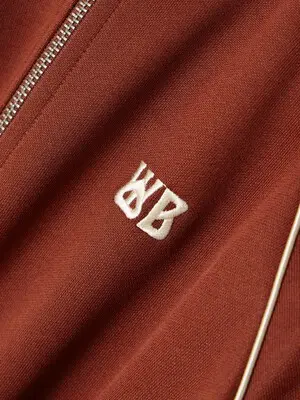 WALES BONNER Anthem Embroidered Track Jacket - Brown