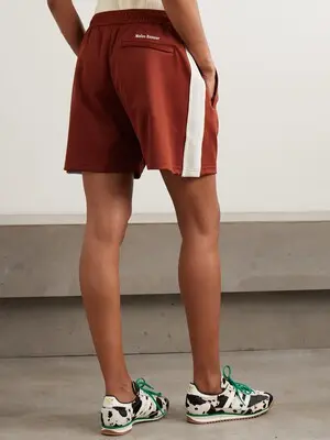 WALES BONNER Motion Embroidered Jersey Shorts