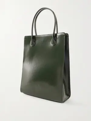 Lié Studio The Jane Patent-leather Tote - Green