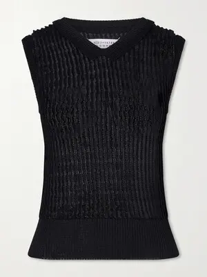 MAISON MARGIELA Ribbed Knit Tank