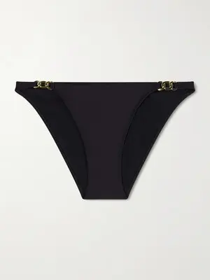 NILI LOTAN Embellished Bikini Briefs - Black