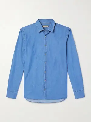 Men's Canali Blue Shirts