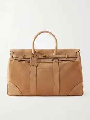 Brunello Cucinelli Suede Weekend Bag - Brown