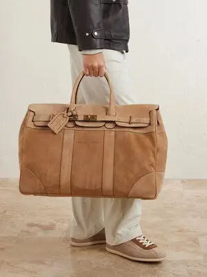 Brunello Cucinelli Suede Weekend Bag