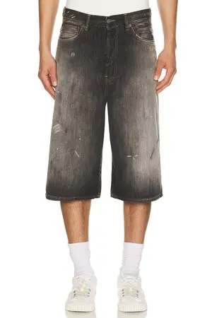 Acne Studios Raw Edge Hem Shorts For Men