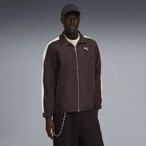 PUMA T7 Jacquard Track Jacket - Brown