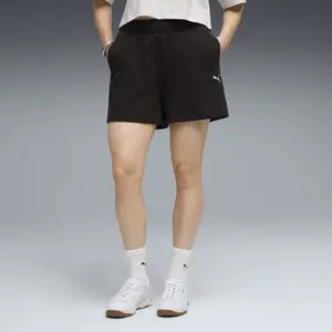 PUMA Wardrobe Essentials Relaxed 4" Shorts - Black