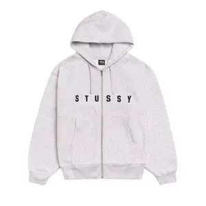 StÜssy Lens Zip Hoodie - Grey