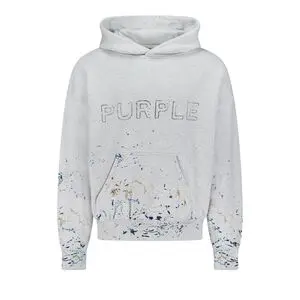 Purple Brand Logo Sweatshirts Hoodies For Women