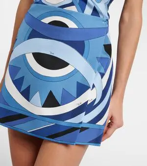 Emilio Pucci Vivara Silk Miniskirt