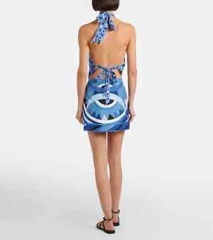 Emilio Pucci Vivara Silk Miniskirt