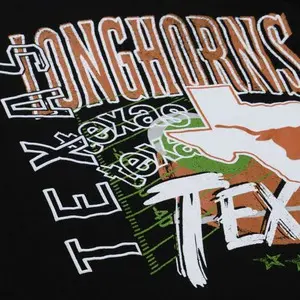 Mitchell & Ness Texas Longhorns Half Time Fleece Crewneck Sweatshirt - Black