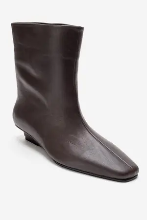 FOREVER & ALWAYS SHOES Leather Ankle Boots - Brown