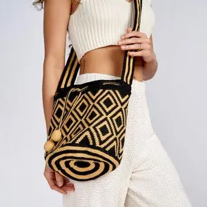 ONE THREAD COLLECTIVE Luja Cross-body Bag - Black + Gold