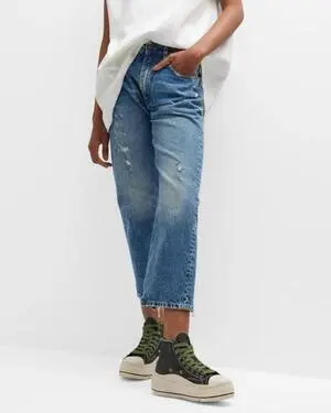 R13 Distressed Boyfriend Jeans