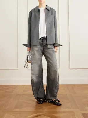 Acne Studios Oble Wool And Cashmere-blend Felt Jacket - Gray