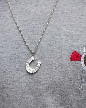 Dior Horseshoe Pendant Necklace