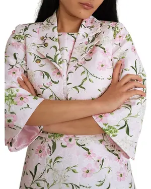 HOBBS LONDON Lana Floral Jacquard Jacket