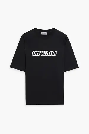 Off-White Printed Cottonjersey Tshirt - Black