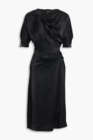 3.1 Phillip Lim Twisted Satin Midi Dress