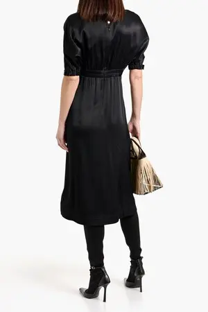 3.1 Phillip Lim Twisted Satin Midi Dress