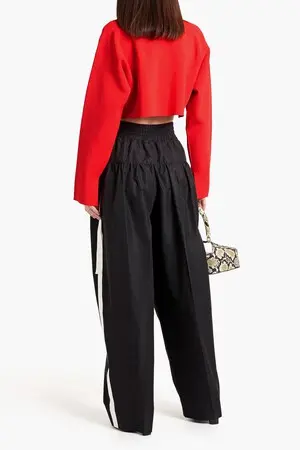 3.1 Phillip Lim Cropped Stretch-knit Turtleneck Top - Red