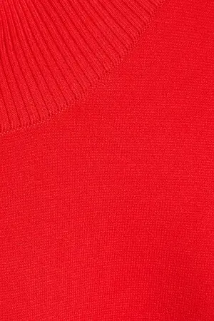 3.1 Phillip Lim Cropped Stretch-knit Turtleneck Top - Red