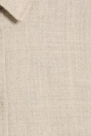 LE17SEPTEMBRE Tie-detailed Wool-flannel Shirt