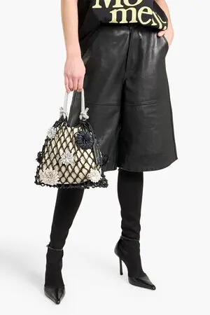 3.1 Phillip Lim Macramé Mini Sac Embellished Leather Tote