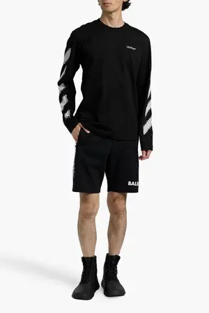 Off-White Printed Cottonjersey Tshirt - Black