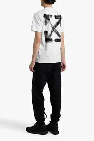 Off-White Printed Cottonjersey Tshirt - White