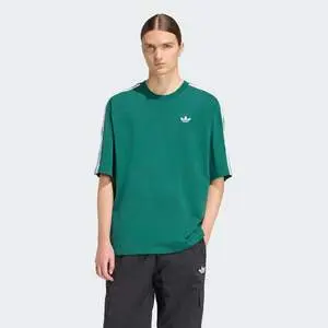 Adidas Adicolor 3-stripes Oversized Tee - Collegiate Green