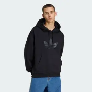 Adidas Adicolor Trefoil Hoodie - Black / White