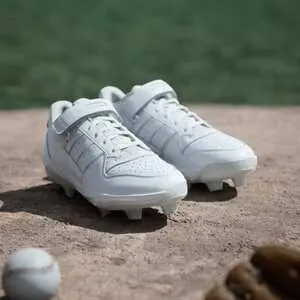 adidas White Baseball Cleats