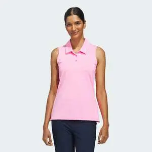Adidas Ultimate365 Jacquard Sleeveless Polo Shirt