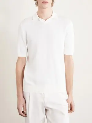 Eleventy Cotton Polo Shirt - White