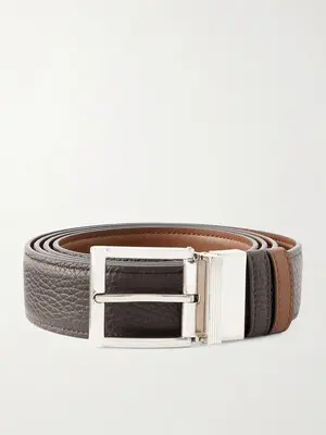 Dunhill 3cm Full-grain Leather Belt - Brown
