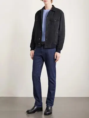 Canali Slim-fit Jeans - Blue