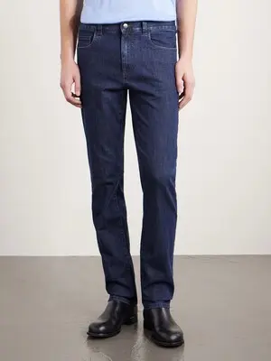 Canali Slim-fit Jeans - Blue