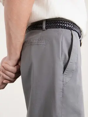 Canali Straight-leg Stretch Cotton-blend Shorts