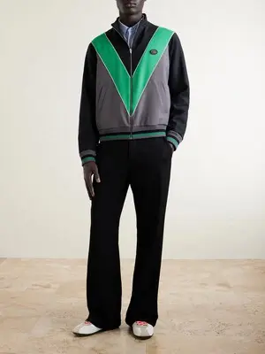 Valentino Garavani Logo-appliquéd Jersey Track Jacket