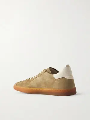 Officine Creative Halo 001 Leather-trimmed Suede Sneakers - Brown