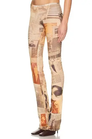 JEAN PAUL GAULTIER Printed Mesh Trousers